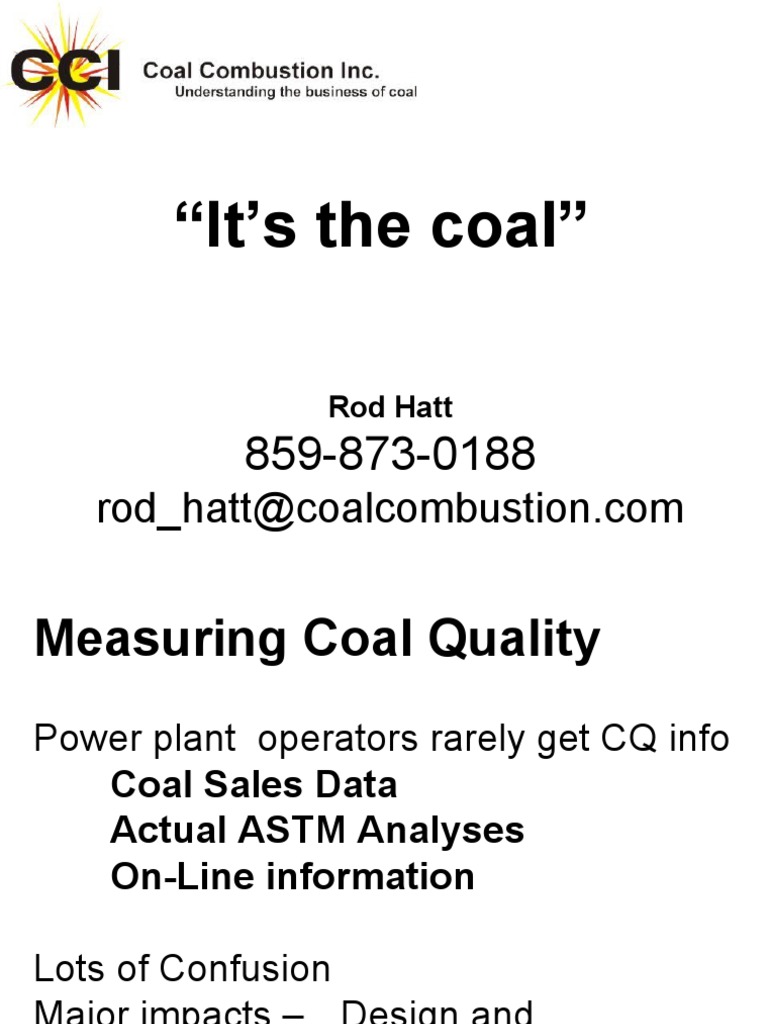 Measuring Coal Quality for Power Plants | PDF | Coal | Iron