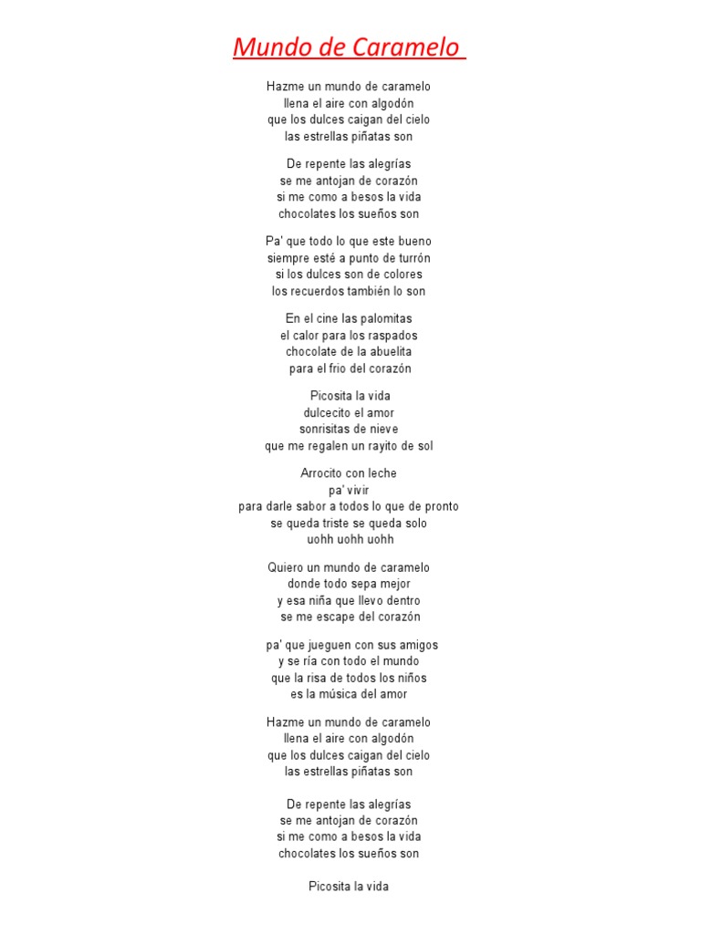 Mundo de Caramelo | PDF