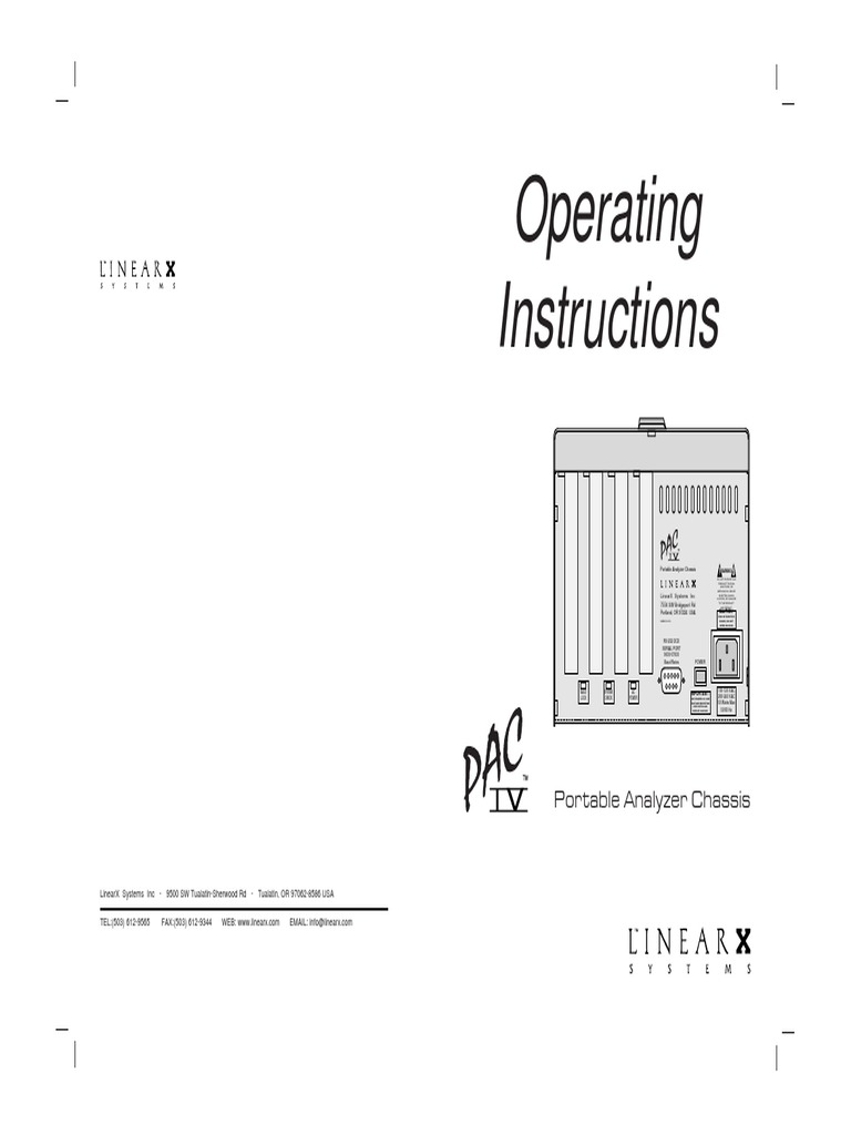 Linearx PAC4 Manual | PDF | Electrical Connector | Manufactured Goods