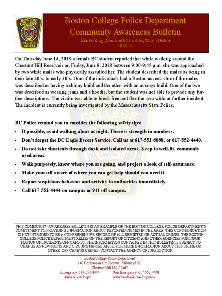 Community Awareness Bulletin | PDF | Police | National Security