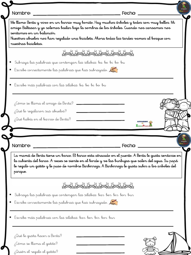 Actividades para Trabaja R La Ortografía | PDF | Ocio