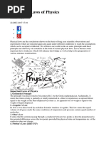 Key Physics Laws and Principles | PDF | Force | Momentum
