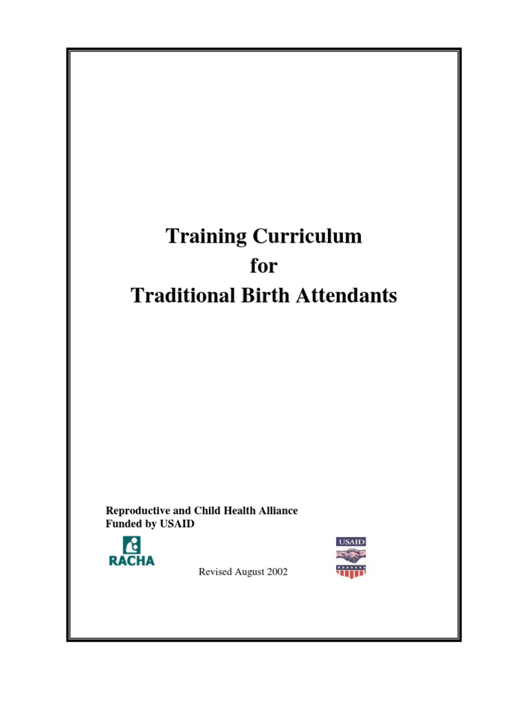 Training Curriculum For Traditional Birth Attendants-528 | PDF ...