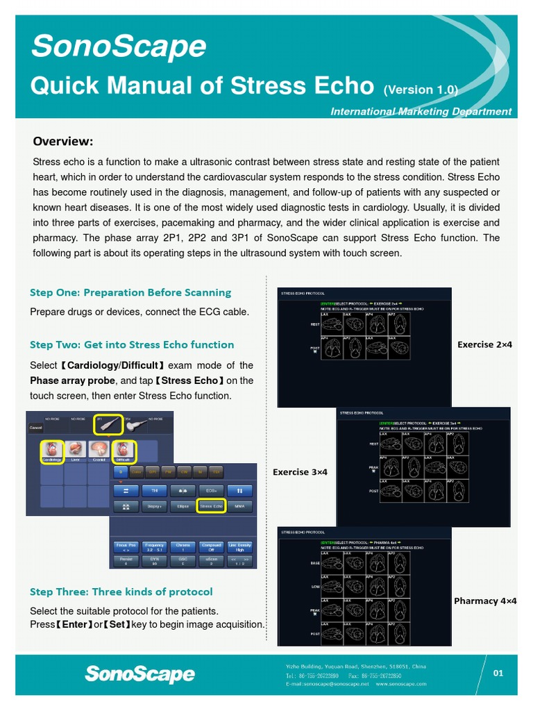 Stress Echo Quick Manual | PDF | Clinical Medicine | Medicine