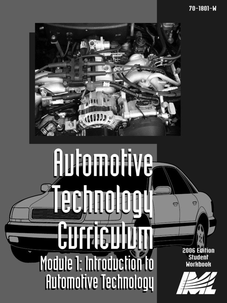 Student Workbook - Module 1 - Introduction To Automotive Technology PDF ...