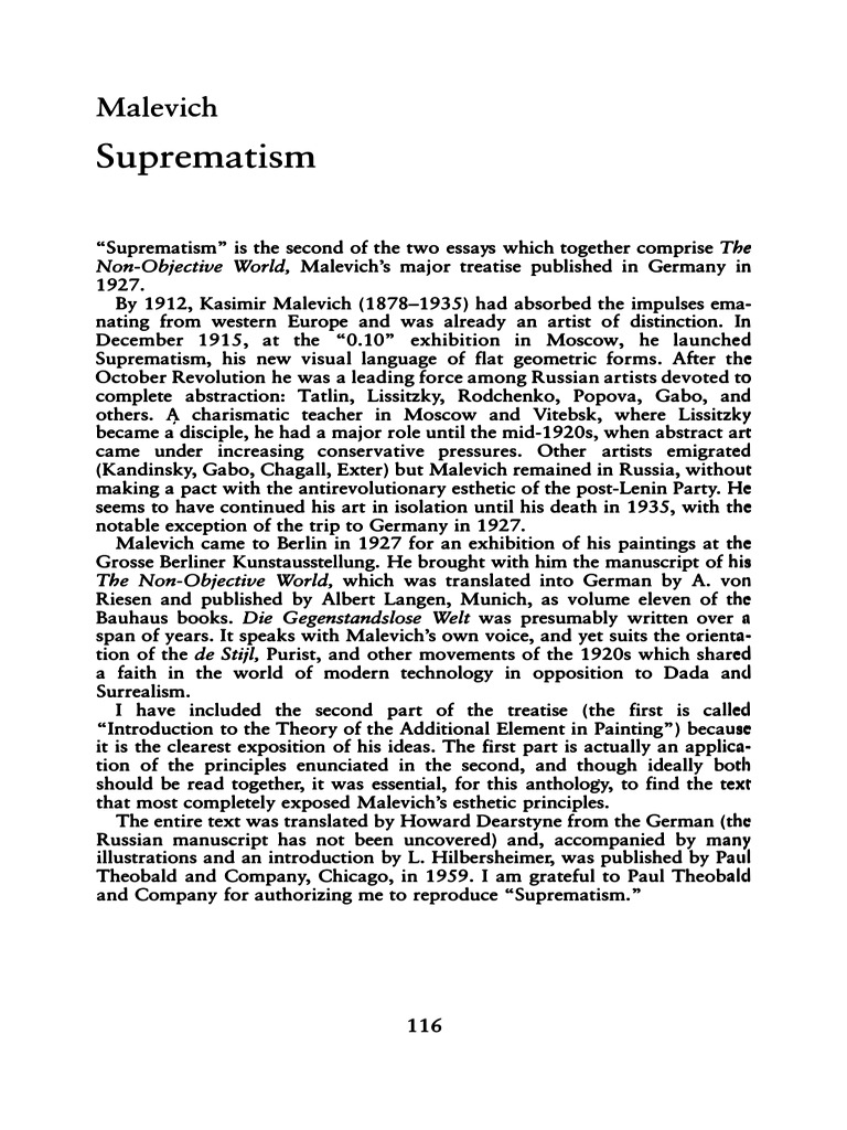 Malevich Kazimir 1927 2000 Suprematism | PDF | Abstract Art | Paintings