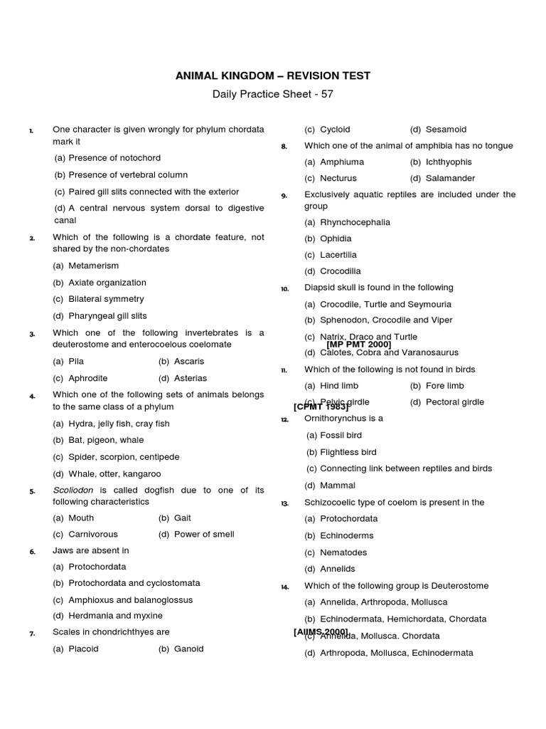 Animal Kingdom | PDF | Living Fossils | Organisms