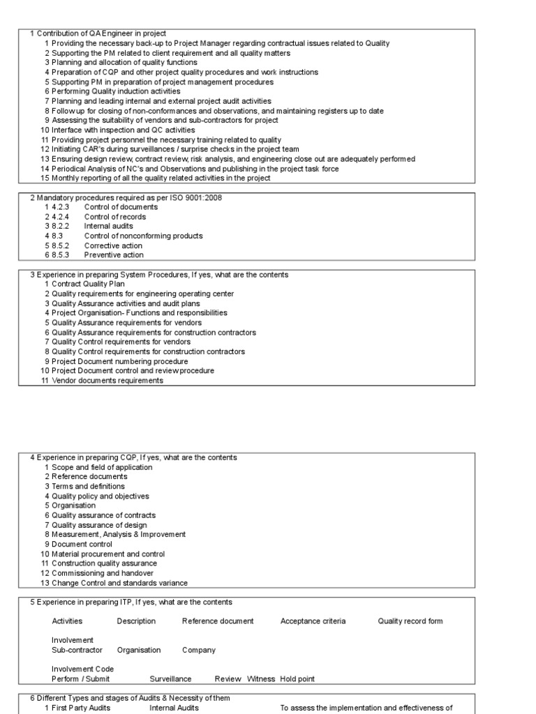 SQAE Velosi Interview Preparation | PDF | Quality Assurance | Audit