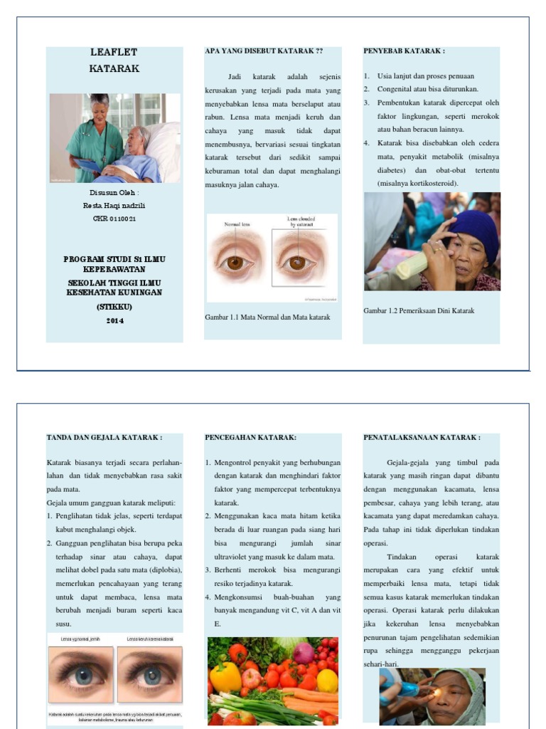 LEAFLET - Katarak | PDF