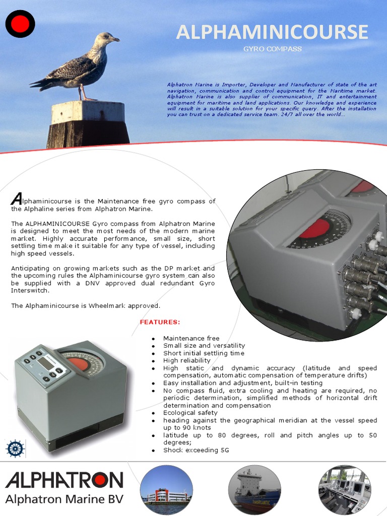 Alphatron Marine Alphaminicourse Gyrocompass_v1.1 | Compass | Gyroscope