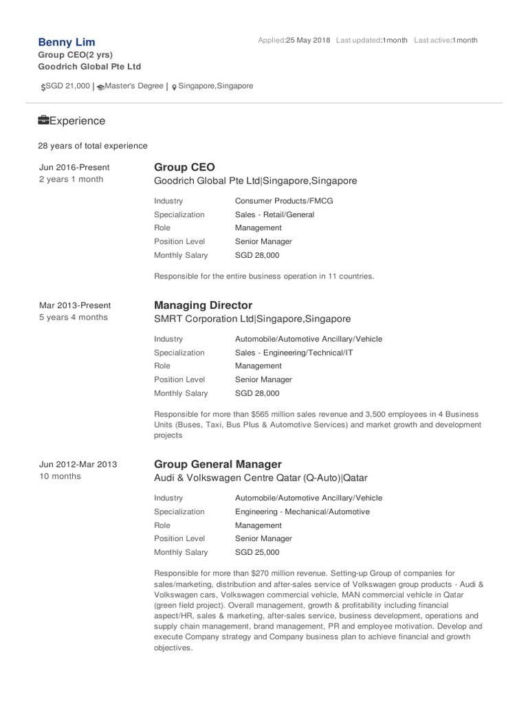 Benny Lim | PDF | Sales | Car