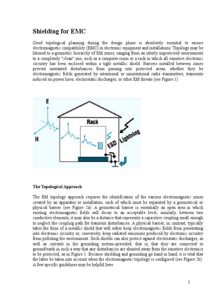 Shielding For EMC | PDF | Electromagnetic Compatibility | Magnetic Field