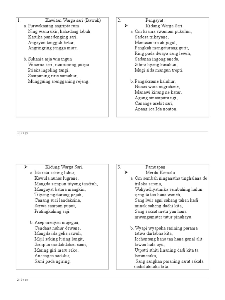 KIDUNG | PDF | Agama & Spiritualitas