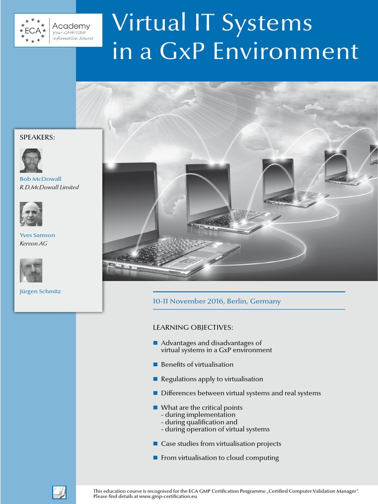 ECA Virtual IT Systems in A GXP Environment | PDF | Virtualization ...