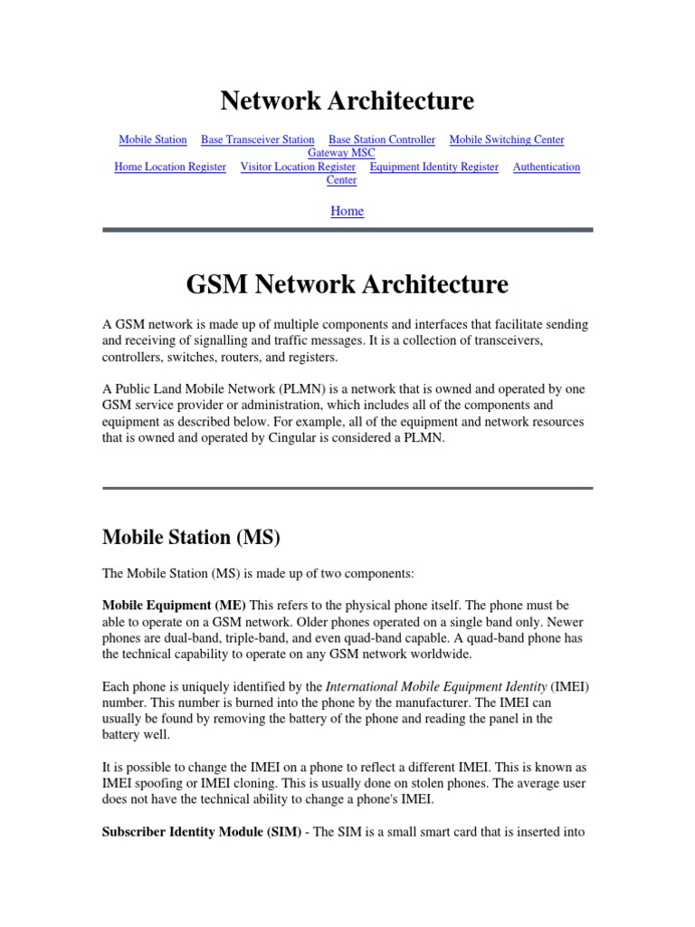 Network Architecture | PDF | Software Defined Radio | Computer Networking