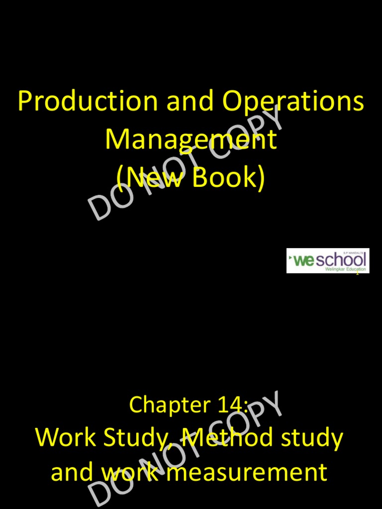 Work Study | Download Free PDF | Time | Business