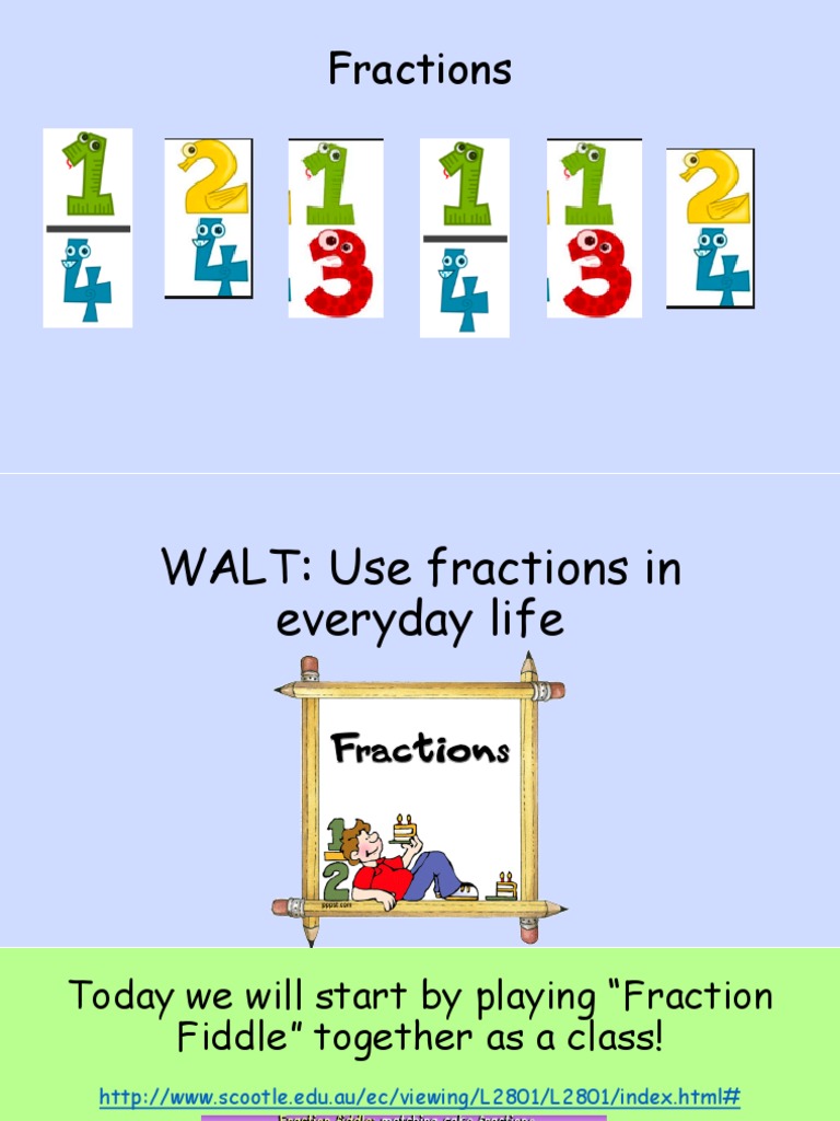 Fractions Lesson Powerpoint | PDF