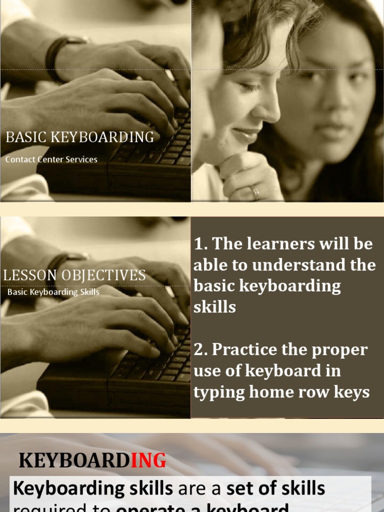 Basic Keyboarding | PDF