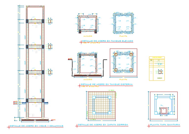 Plano Estructuras Tanque Elevado