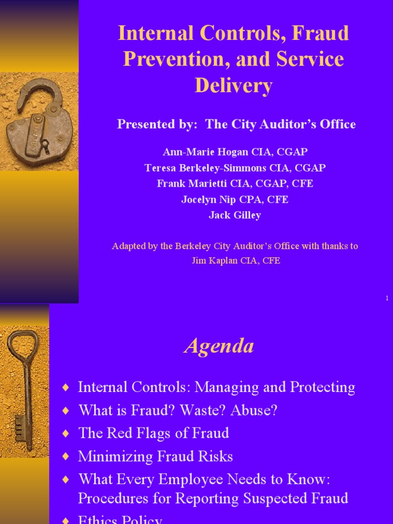 Internal Controls for Fraud Prevention | PDF | Internal Control | Fraud