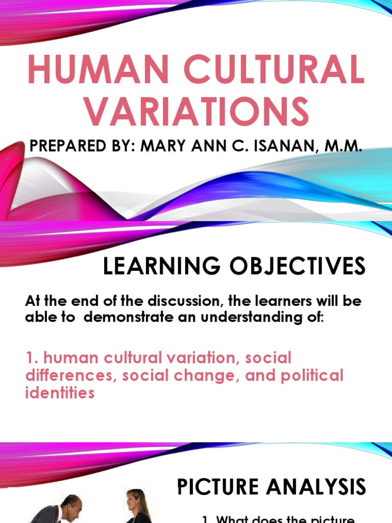 Lesson1 HumanCulturalVariations | PDF | Gender | Gender Studies
