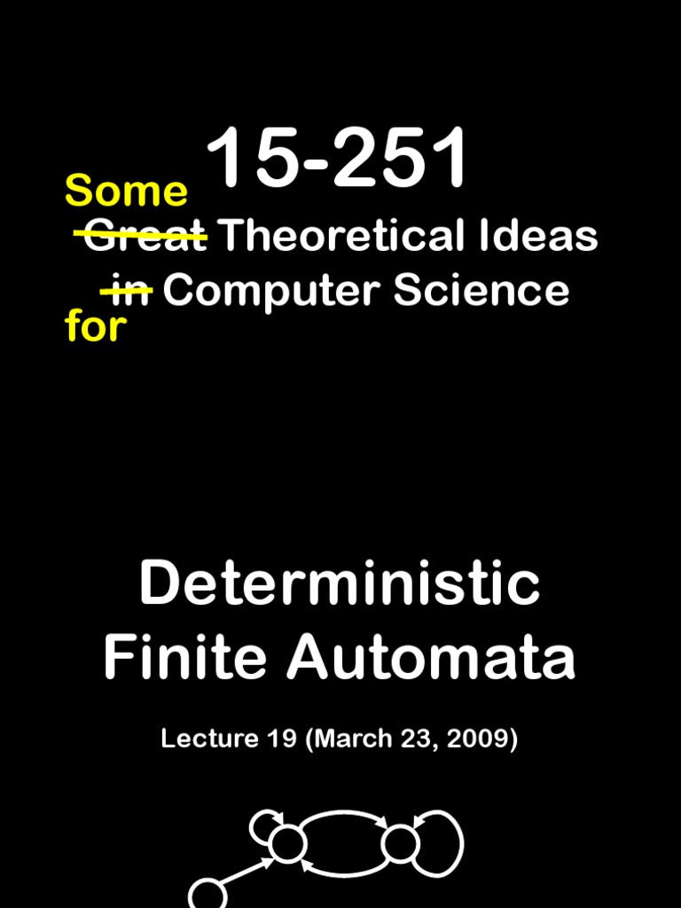 Great Theoretical Ideas In Computer Science Pdf String Computer