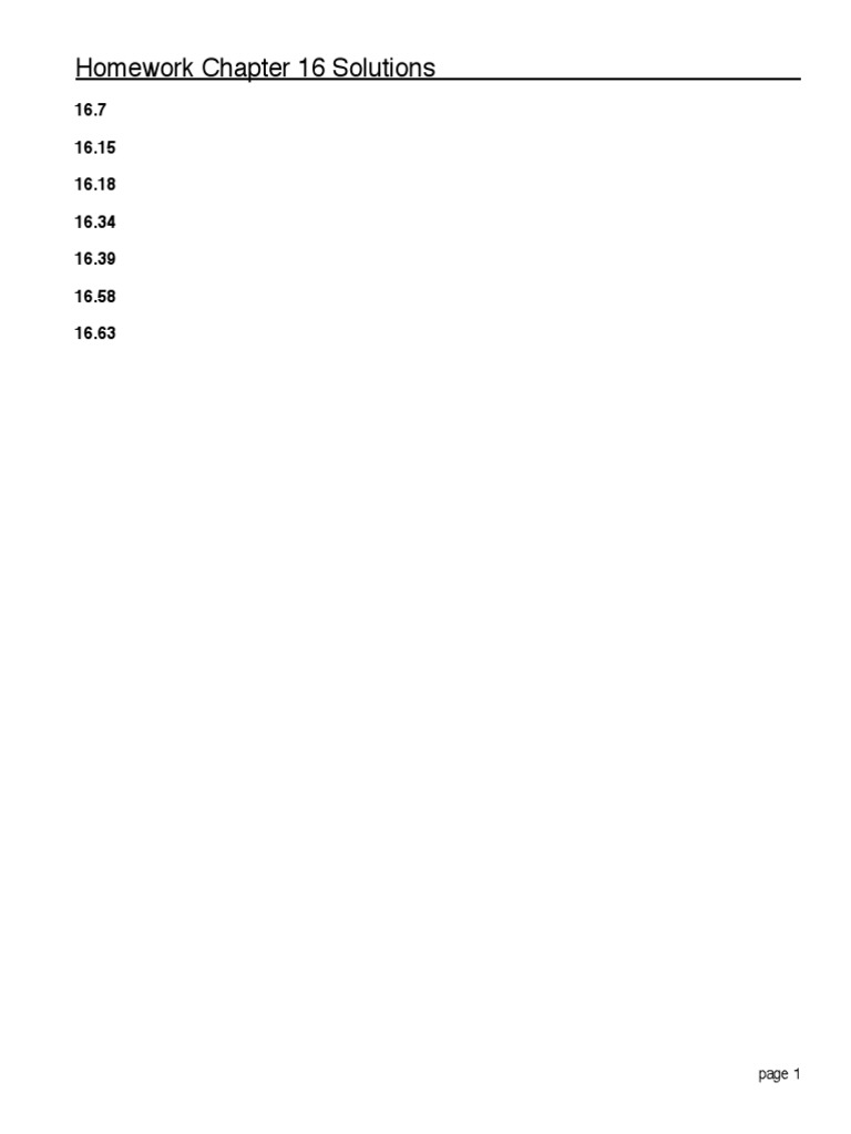 Homework Chapter 16 Solutions | PDF | Wavelength | Waves