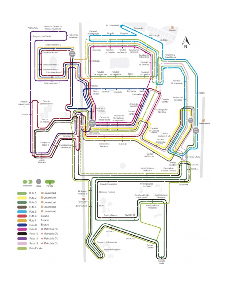 Mapa Rutas Del Pumabus | PDF