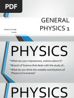 General Physics g12 Reviewer | PDF | Physics | Force