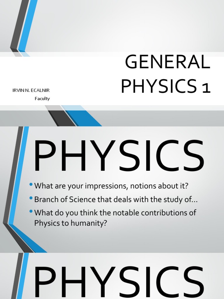 STEM-GENERAL PHYSICS 1-Lesson 1 Physical Quantities | PDF | Significant ...