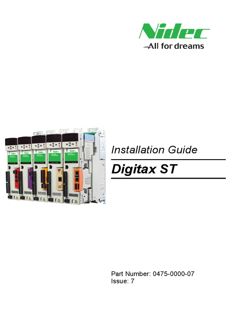 Digitax ST IG English Iss7 (0475-0000-07) - Approved | PDF ...