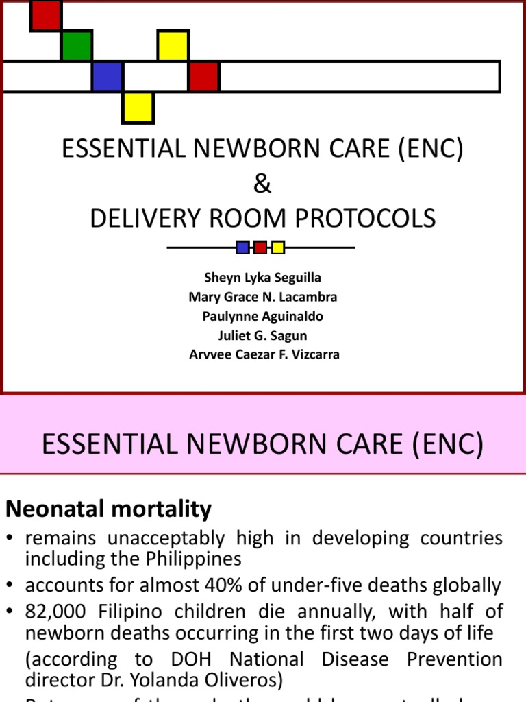 Essential Newborn Care (Enc) & Delivery Room Protocols | PDF ...