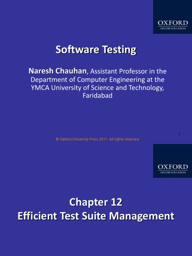 328 33 Powerpoint Slides 12 Efficient Test Suite Management Chapter 12 ...