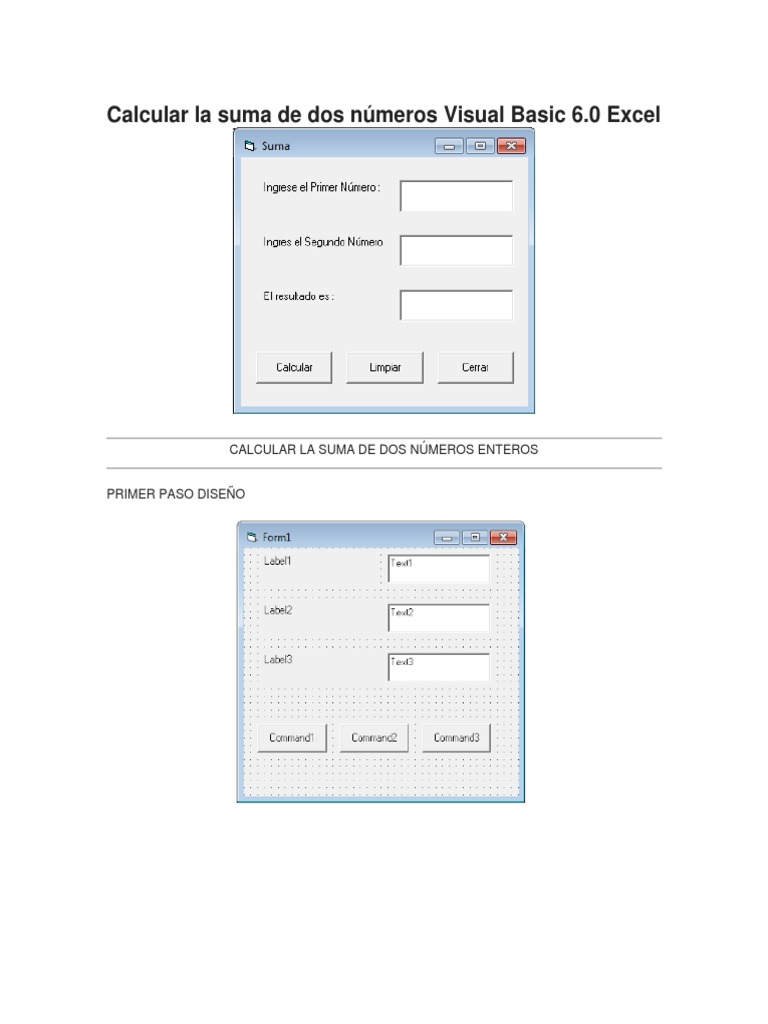 Suma de Dos Numeros | PDF