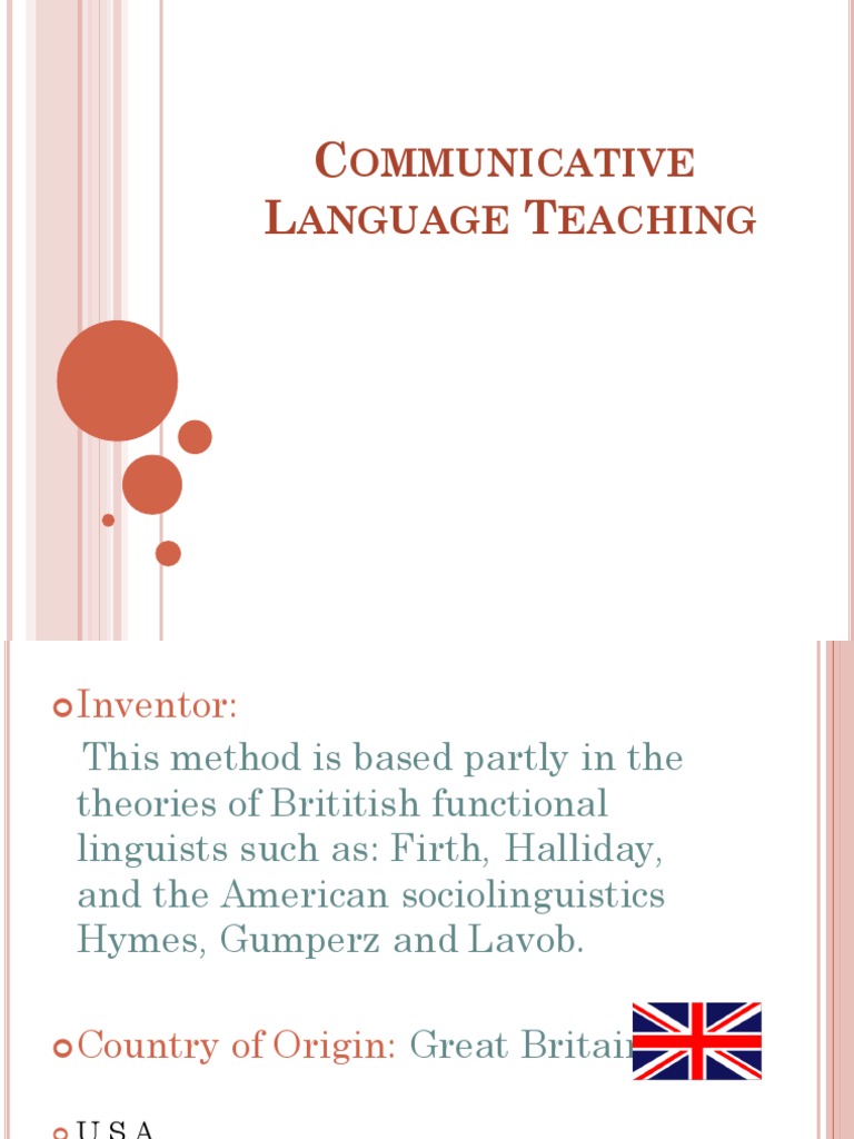 CLT - Communicative Language Teaching | PDF | Psychological Concepts ...