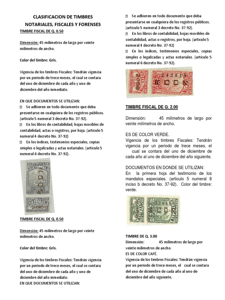 Clasificacion de Timbres Notariales | Demanda | Elasticidad (economía)