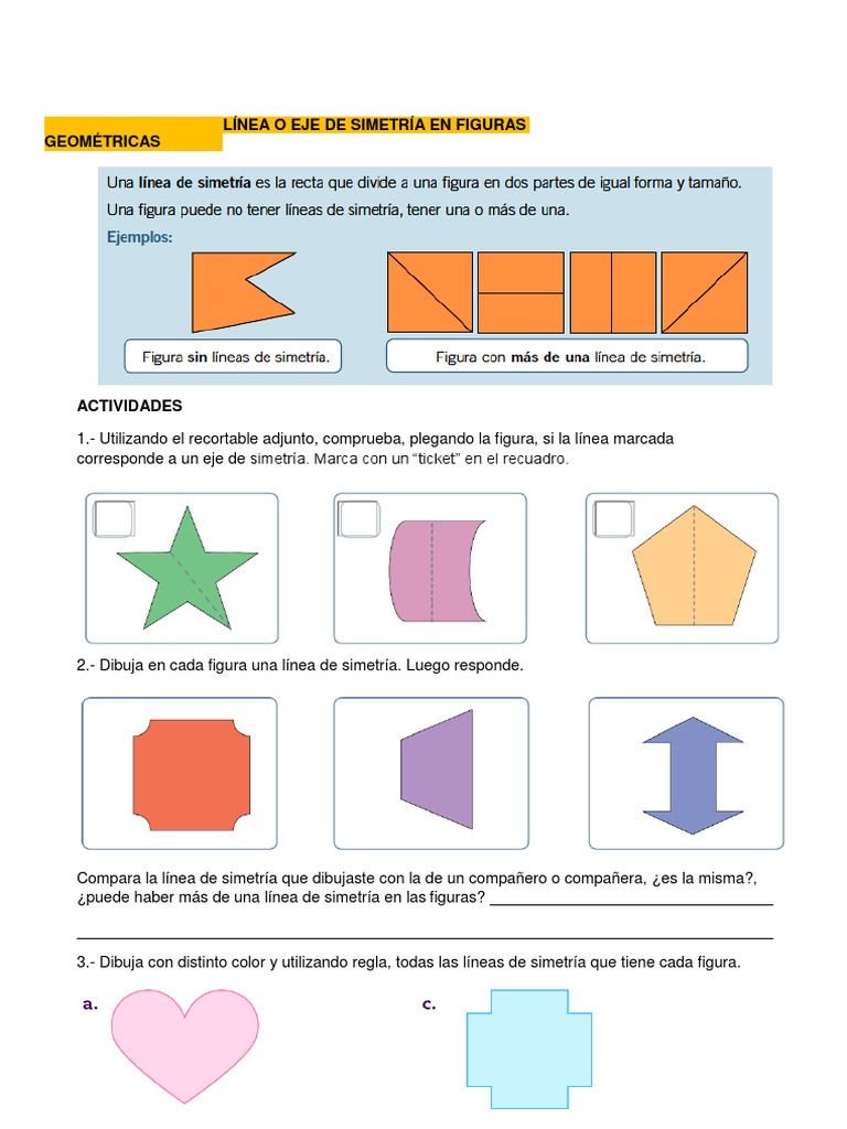 Guía-Matemática Simetria | PDF