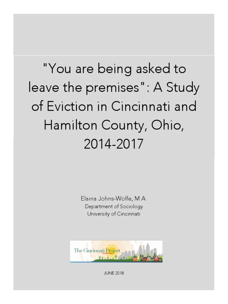 Eviction Report Final | PDF | Eviction | Landlord