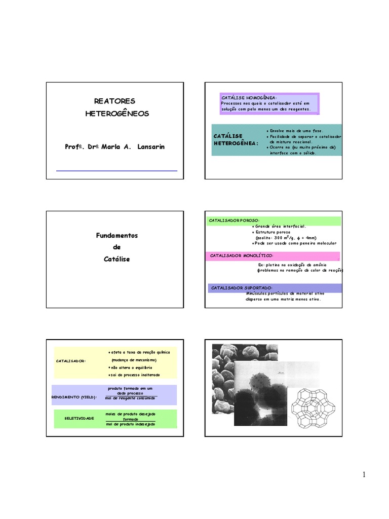 1 - Fundamentos de Catálise | Catálise | Cinética Química
