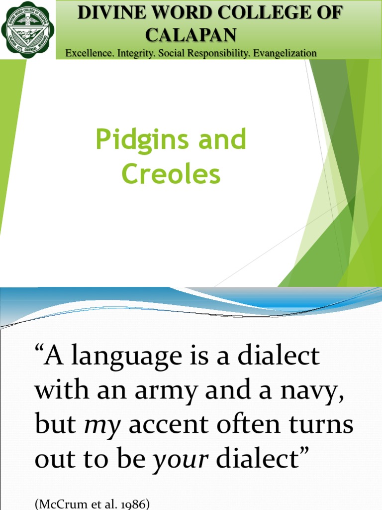 Pidgins and Creoles | PDF | English Language | Symbols
