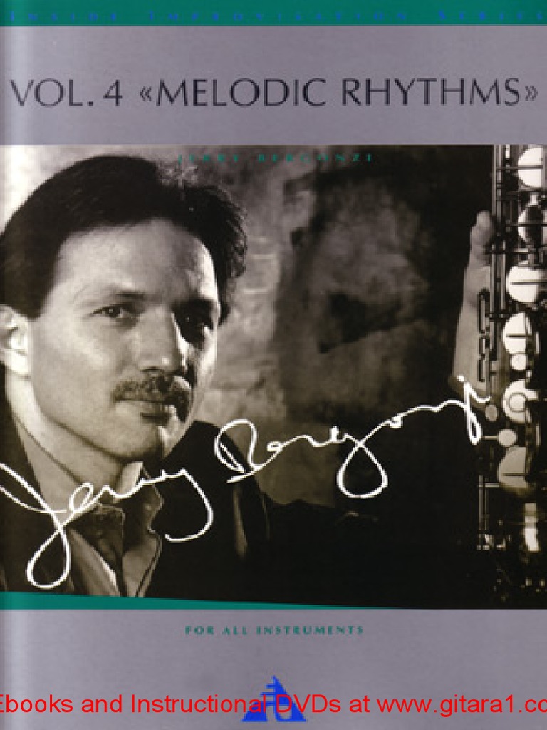 Jerry Bergonzi Inside Improvisation Vol 4 Melodic Rhythms PDF | PDF | Foreign Language Studies ...