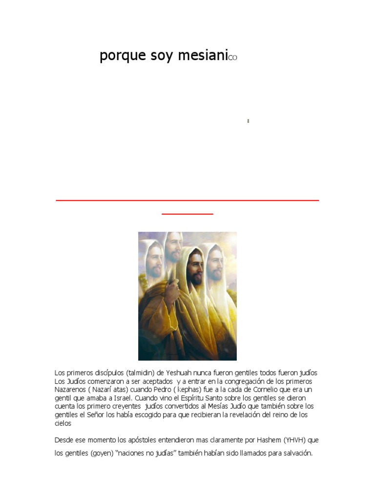 Porque Soy Mesianico | PDF | Yahvé | Mesías