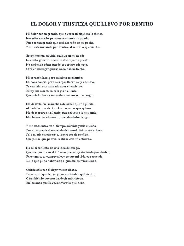 Poemas Sobre El Dolor Y La Tristeza #viral #destrosado #poemascortos