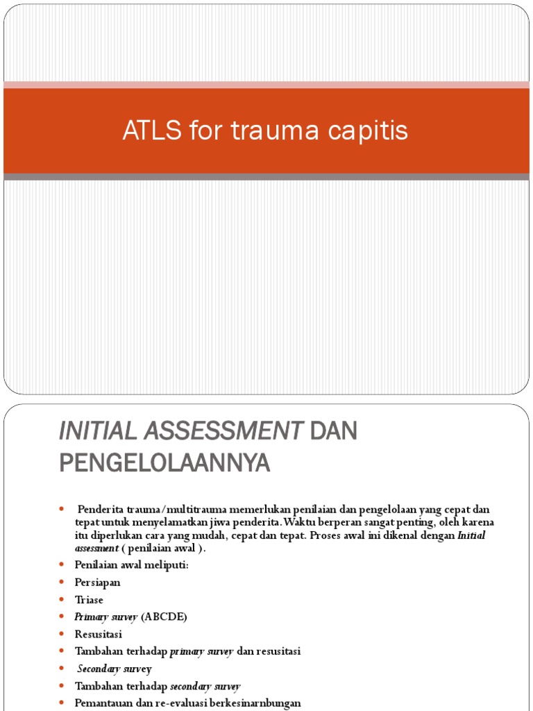 ATLS For Trauma Capitis | PDF