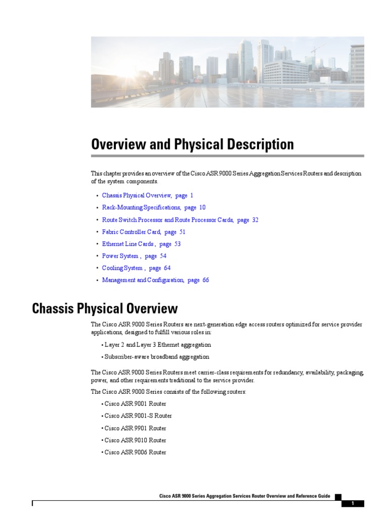 B Asr9k Overview Reference Guide Chapter 01 | PDF | Computer ...