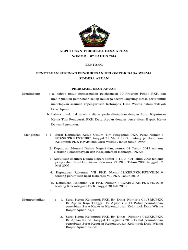 SK Dasa Wisma | PDF
