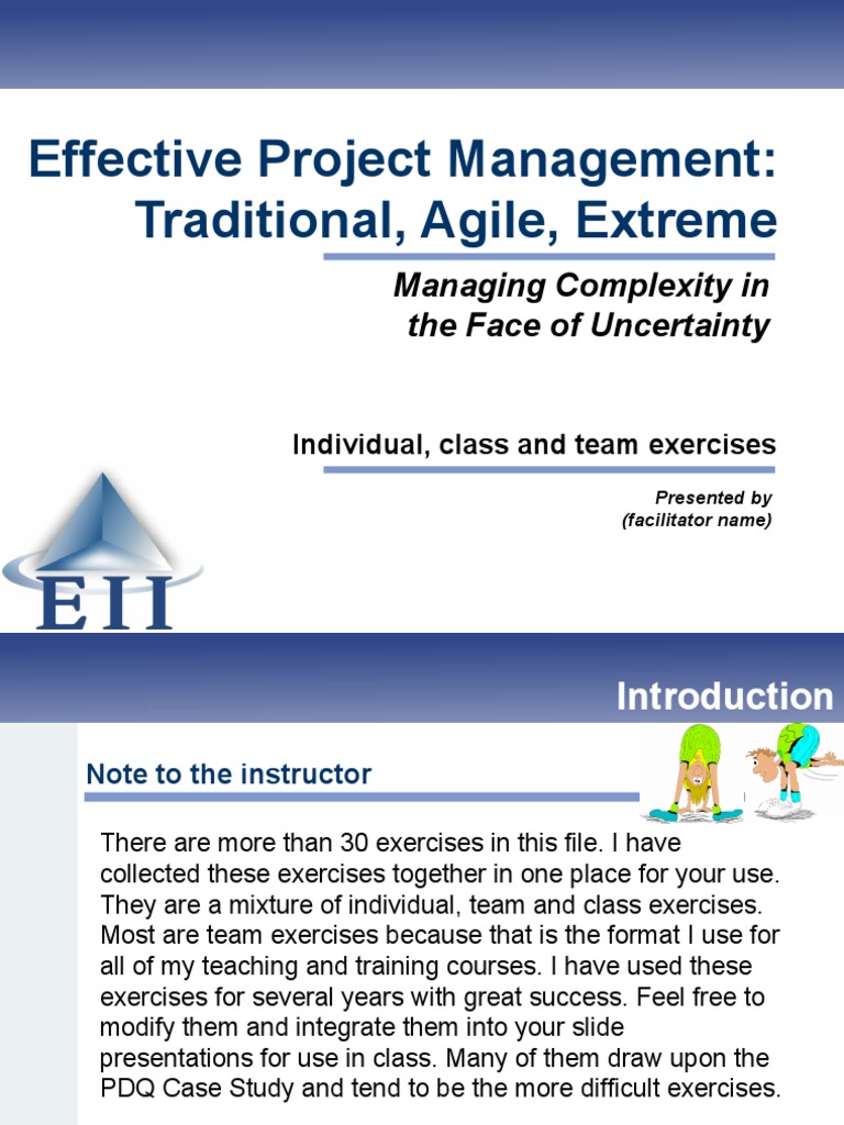 Project Management Exercises Collection | PDF | Risk | Project Management