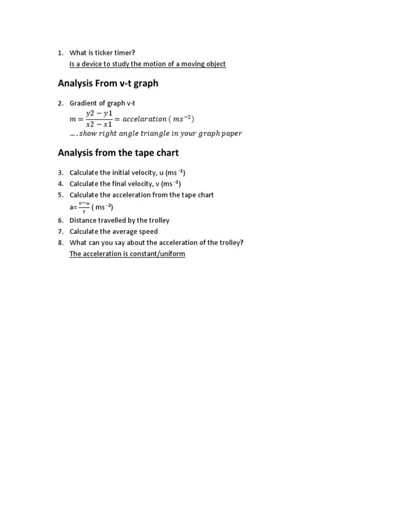 What Is Ticker Timer | PDF | Teaching Methods & Materials