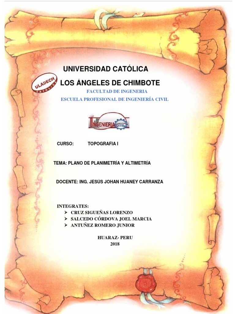 Planimetría y Altimetría en Topografía | PDF | Topografía | Geomática