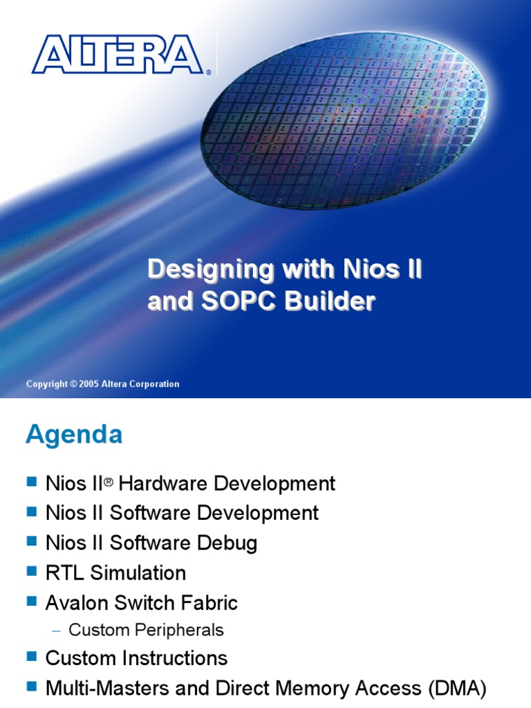 Designing With Nios II and SOPC Builder | PDF | Field Programmable Gate Array | Integrated ...